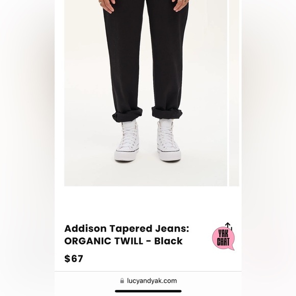 Lucy & Yak | Pants & Jumpsuits | Lucy Yak Black Addison Jeans 34 Reg ...